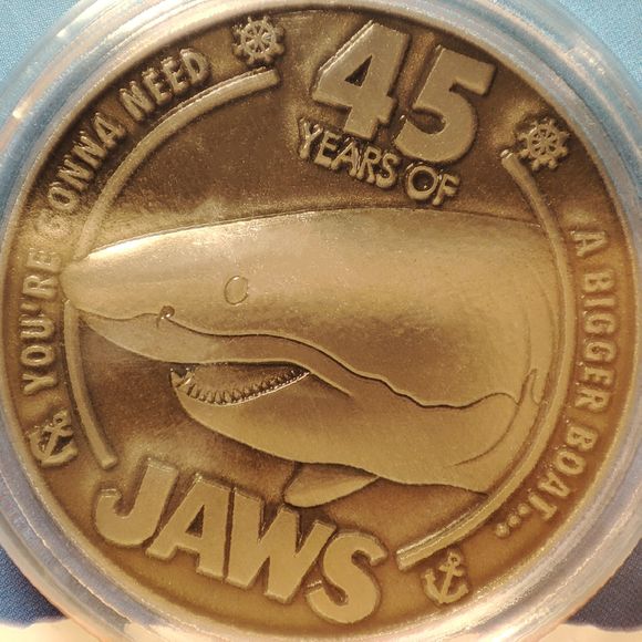 Universal | Jewelry | Jaws 45th Anniversary Limited Edition Metal Coin ...
